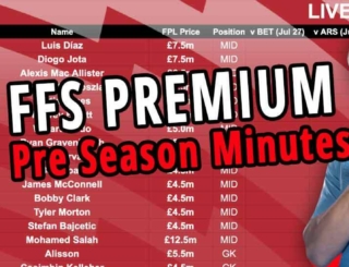 FPL 2024/25 pre-season minutes tracker: Every player, every game