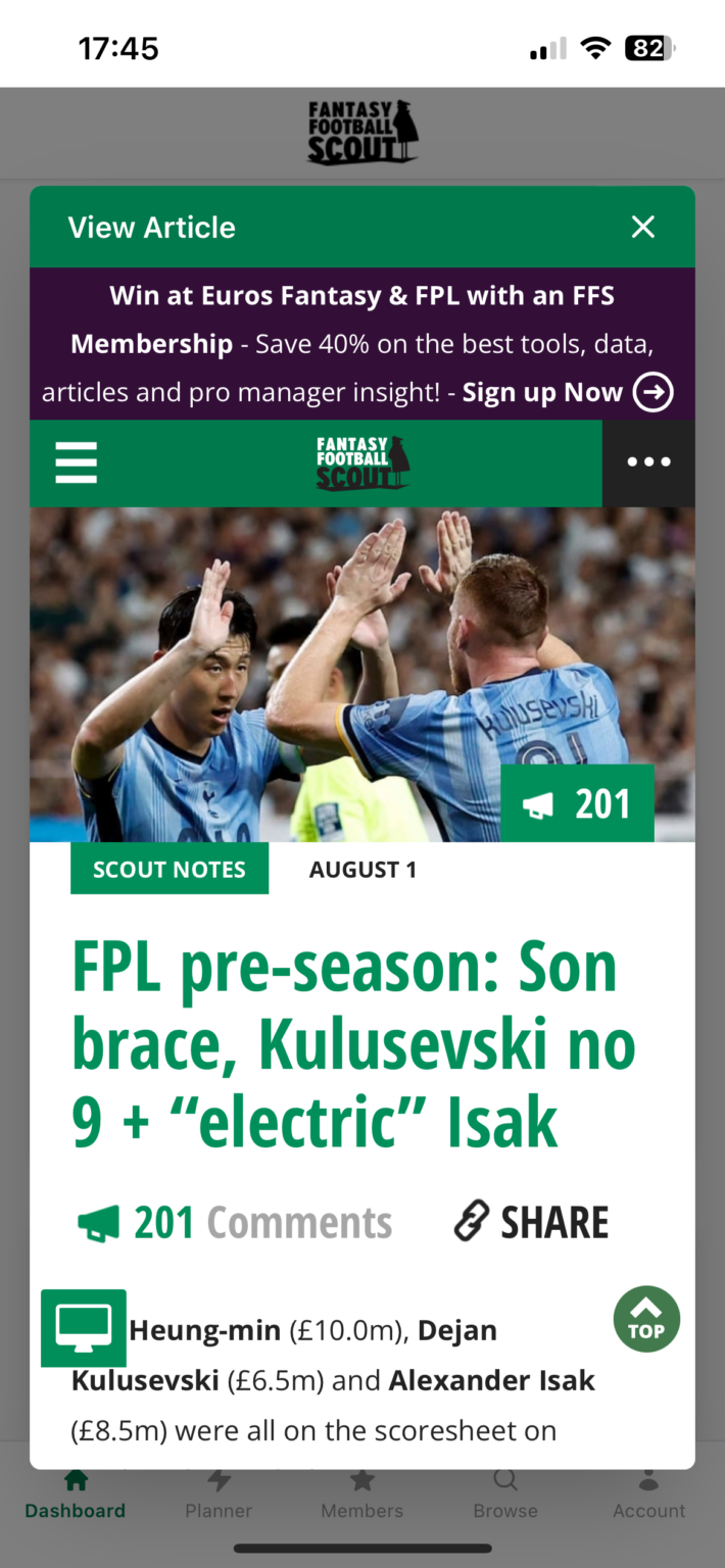 The Fantasy Football Scout app is now live!