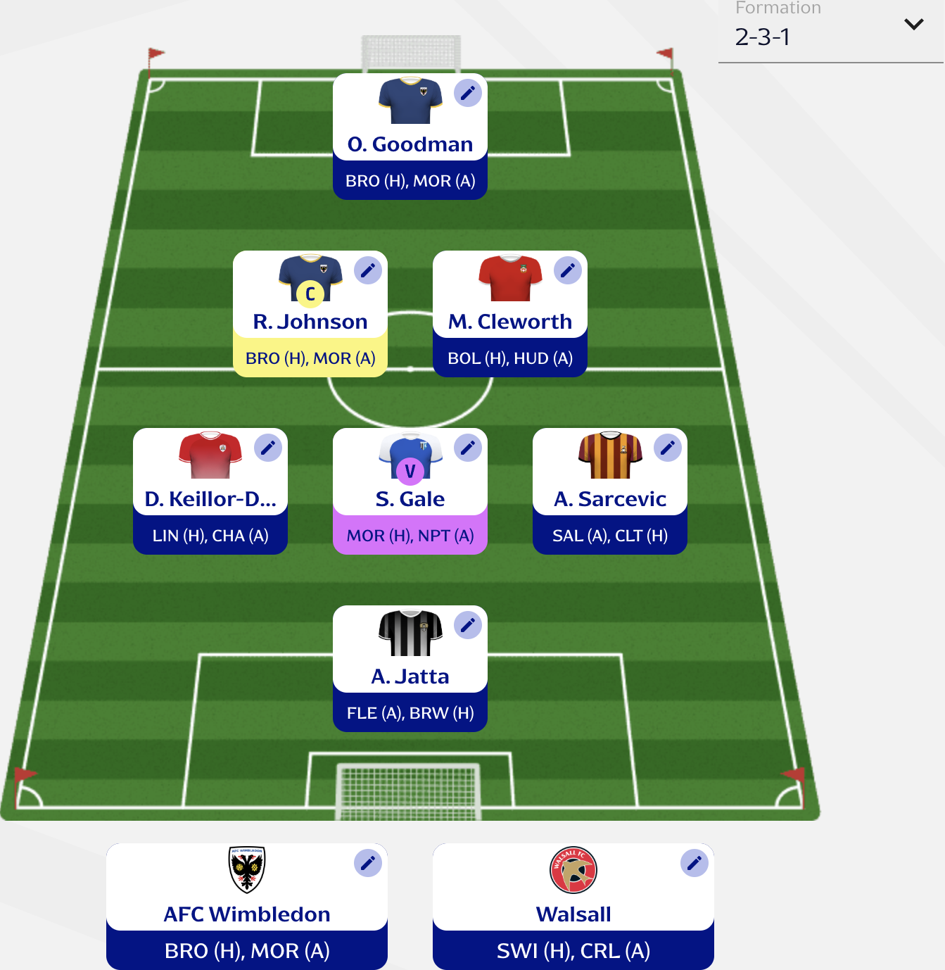 Fantasy EFL: Double Gameweek 30 Scout Picks