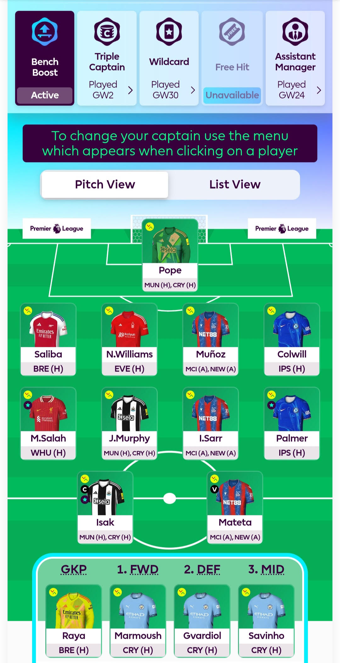 FPL General’s Gameweek 32 team reveal