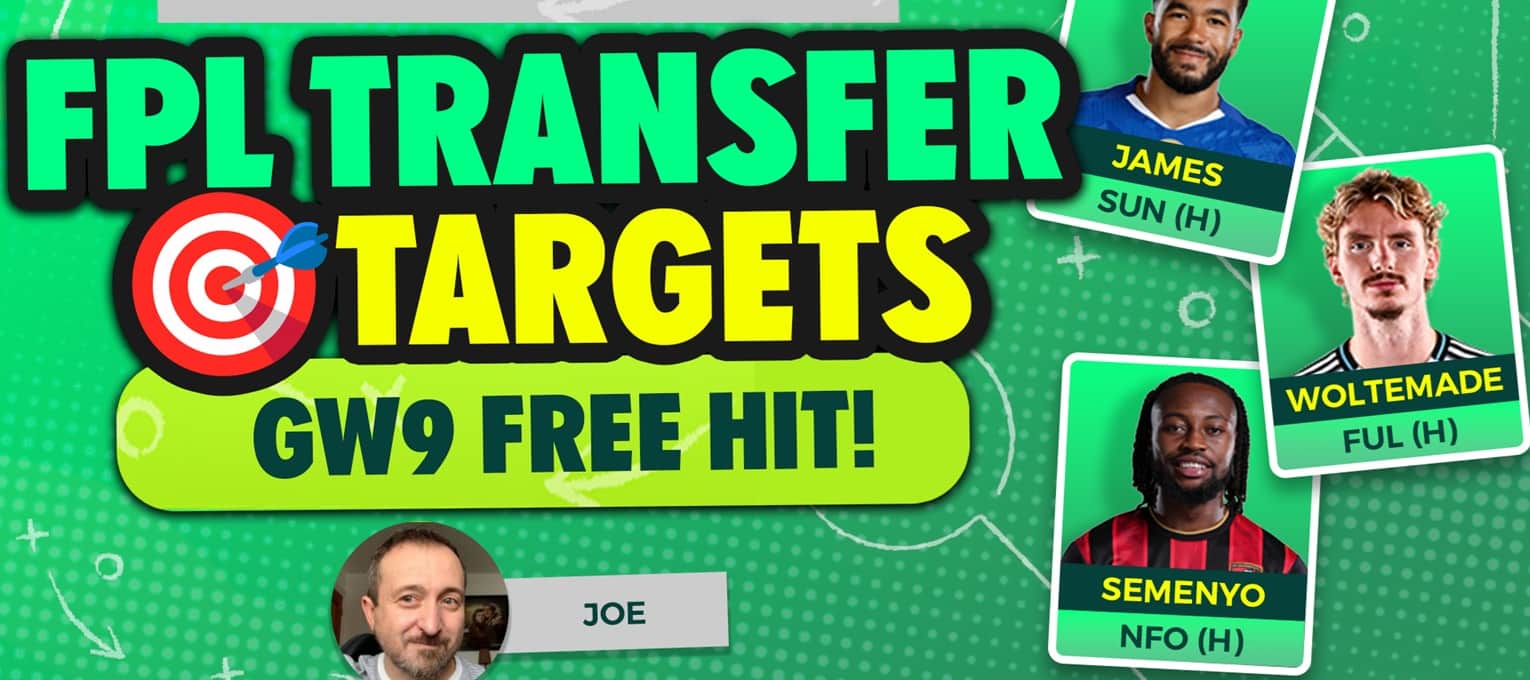 Best FPL Gameweek 9 Free Hit team