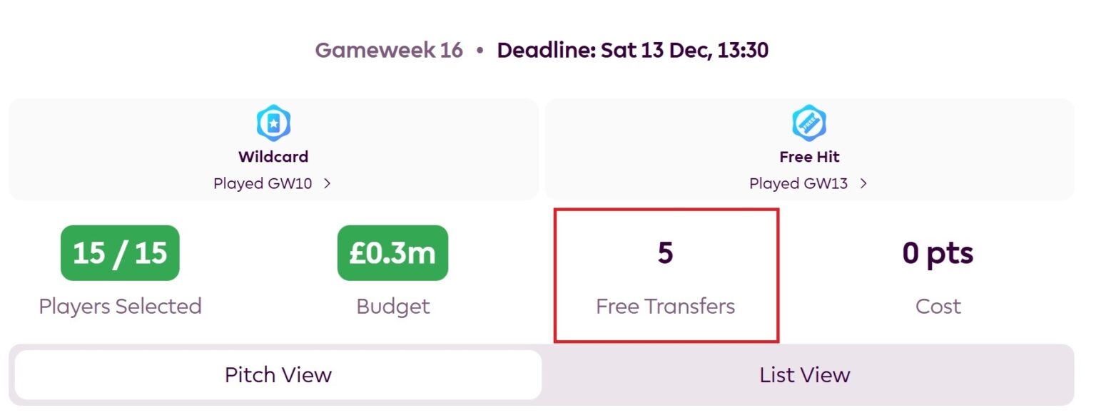Is there an optimum number of FPL transfers to bank?