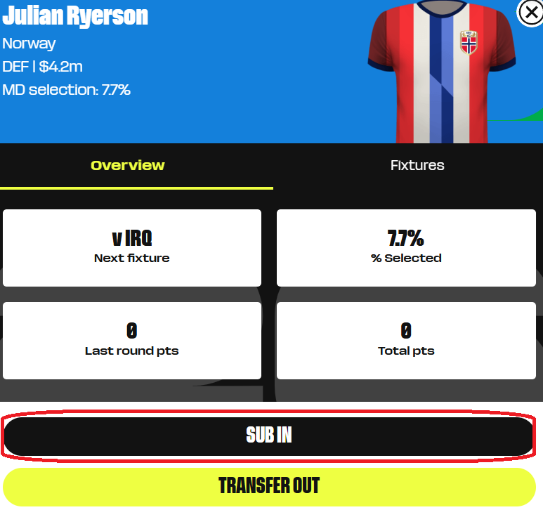 Fantasy FIFA World Cup 2026: How to order your starters + subs